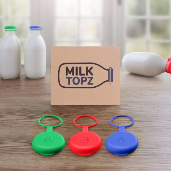Reusable Silicone Milk Bottle Caps | Milk Topz