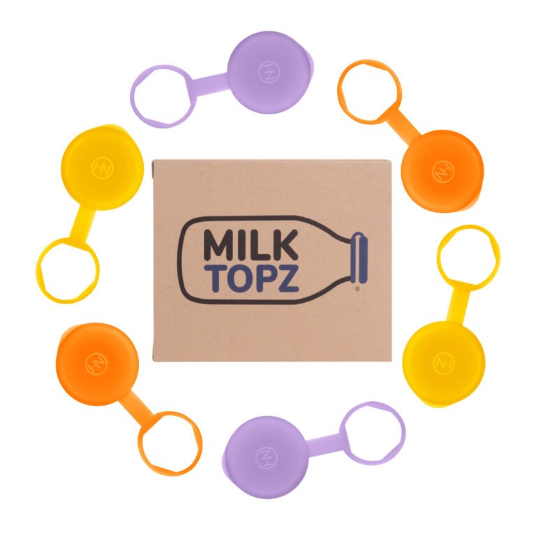 Reusable Silicone Milk Bottle Caps | Milk Topz